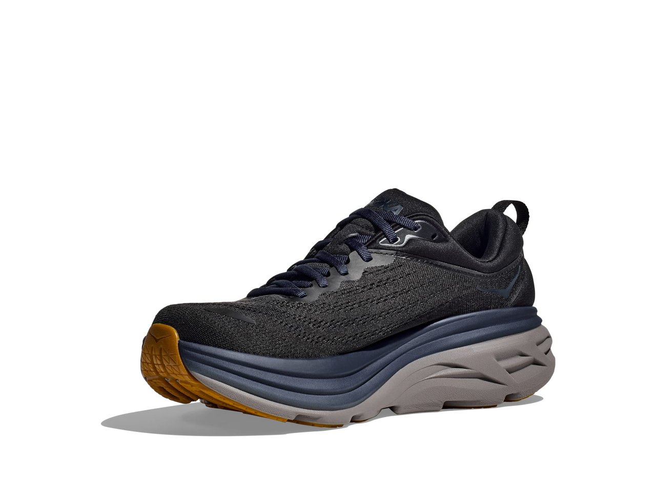 Shop Mens M BONDI 8 Black / Iron Ore | HOKA AU